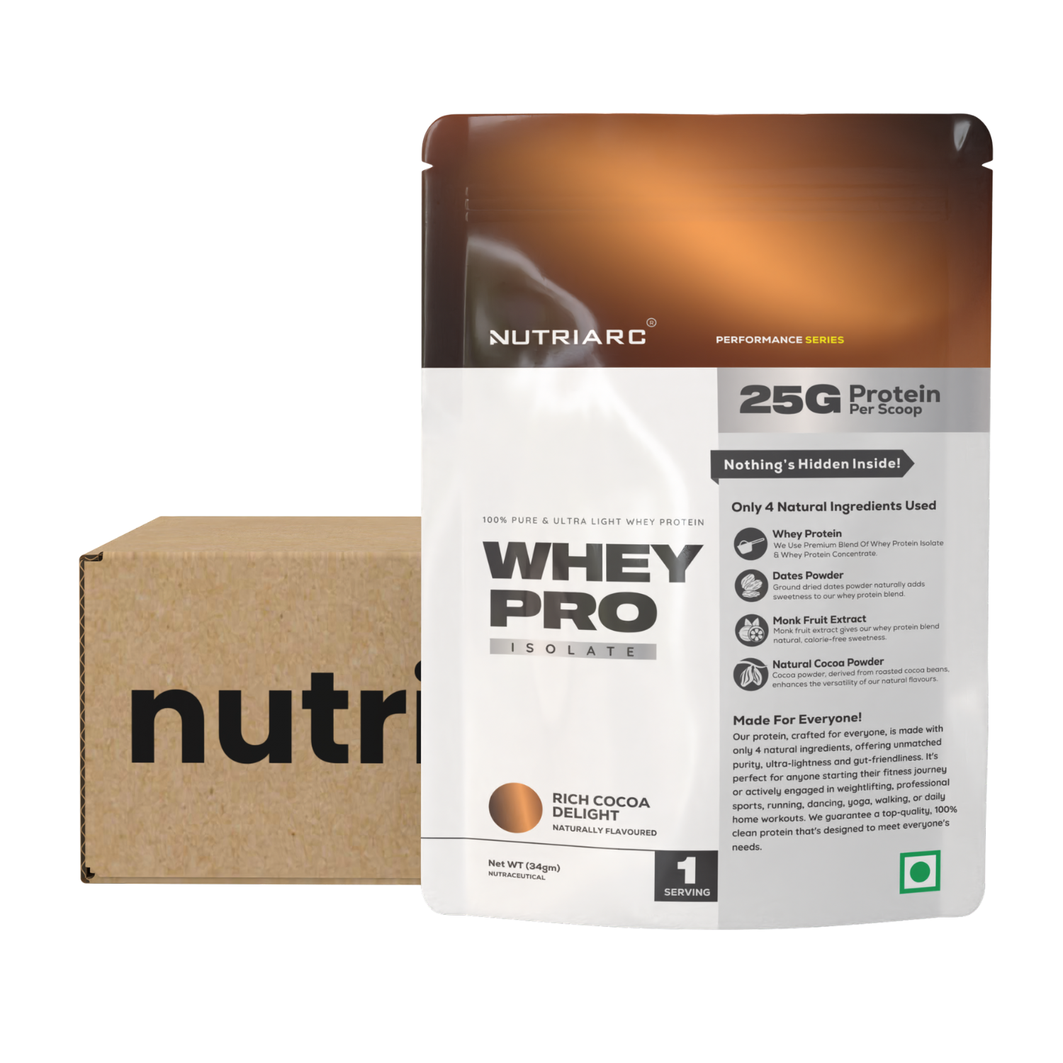 Whey Pro 25gm Whey Protein Isolate- Travel Packs – Nutriarc